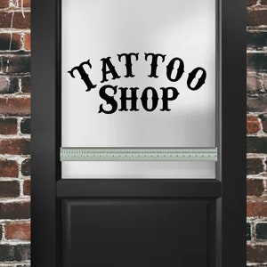 Tattoo Shop Window / Wall - Vinyl Door Decal DIY Sign - Select Color - Etsy
