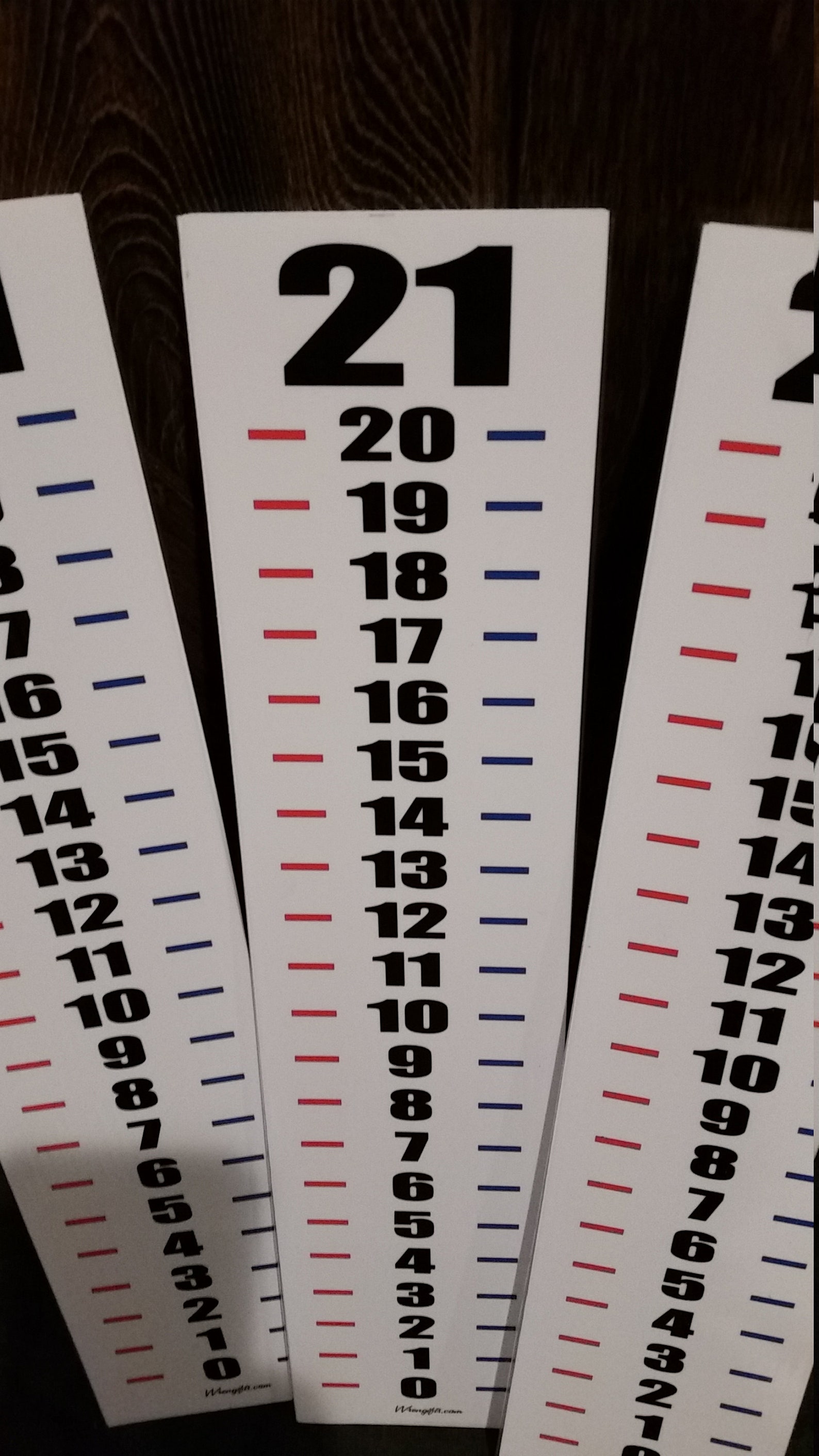 Cornhole Scoreboard Signs Set of 3 Red White Blue Black - Etsy