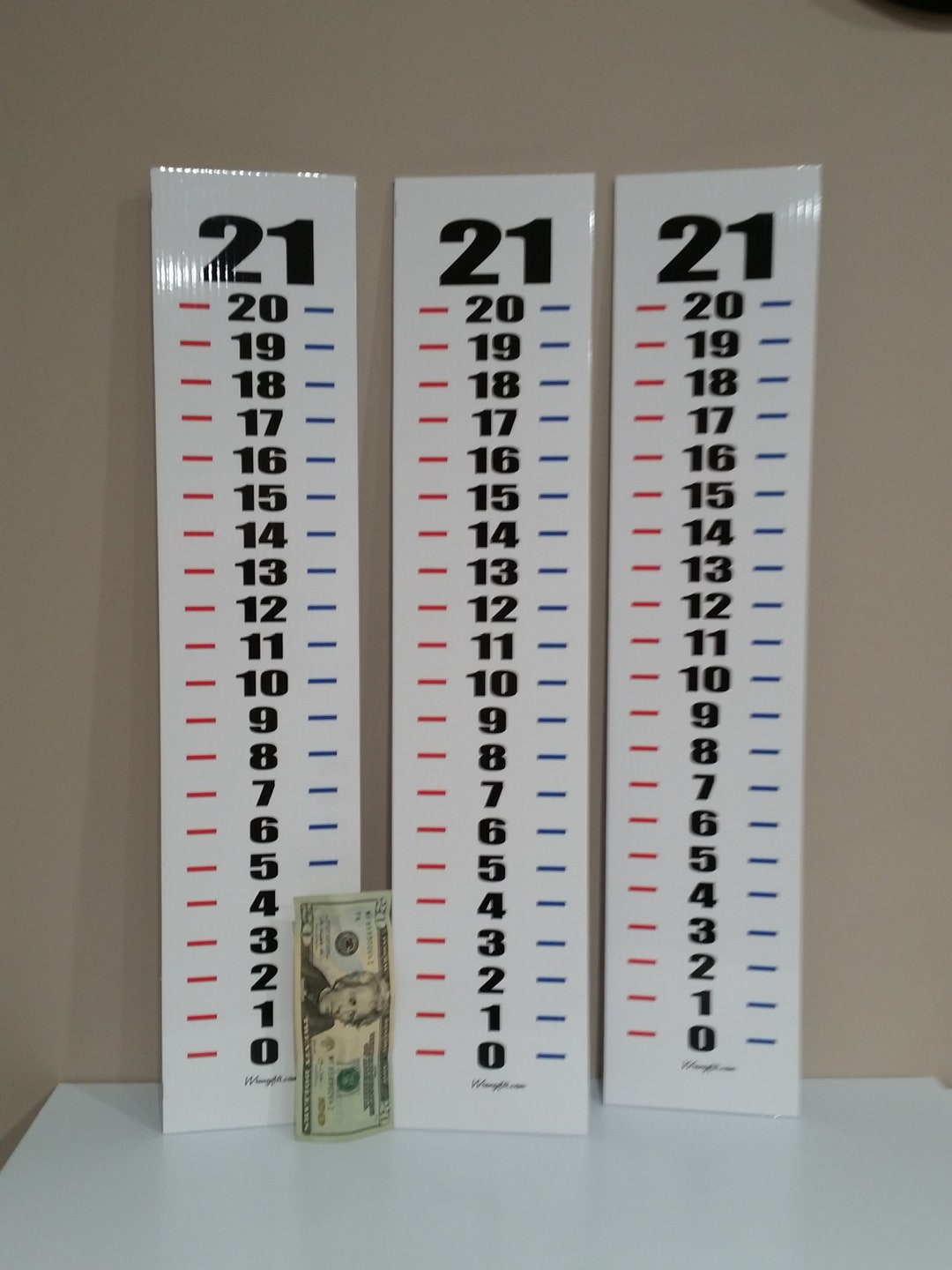 Set of 3 Scoreboard Score Keepers - Extra Large 24" X 5" - Cornhole ...