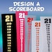 Cornhole Scoreboard Score Keeper Sign - Design Your Own Colors - Bean ...