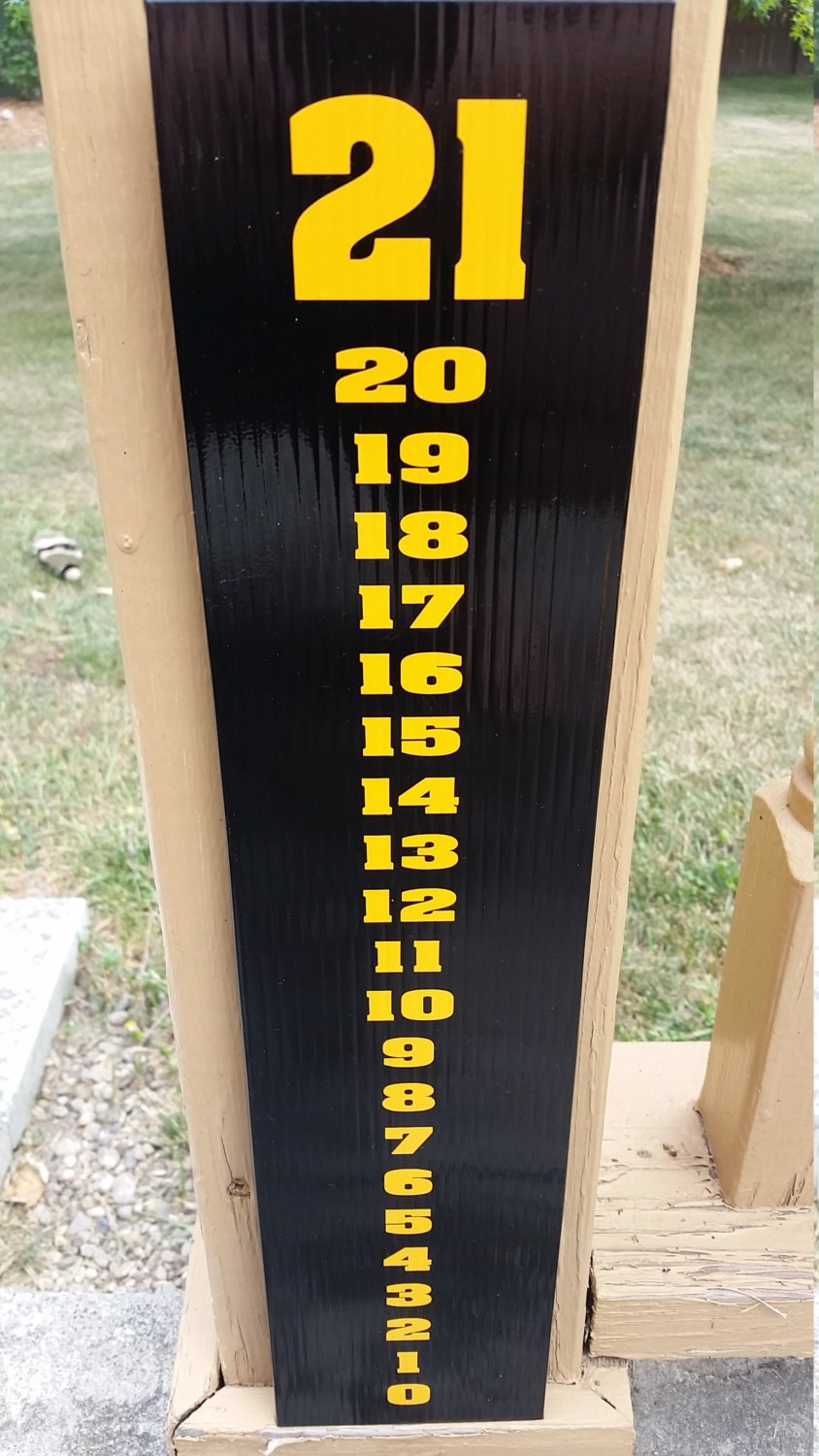 Scoreboard Score Keeper Black an Yellow Cornhole Ladder | Etsy