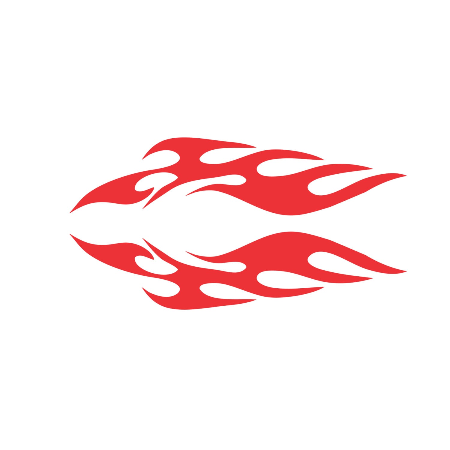 Flame Vinyl Decals - VT6 Style - Car, Motorcycle, Laptop - Set of 2 - Etsy