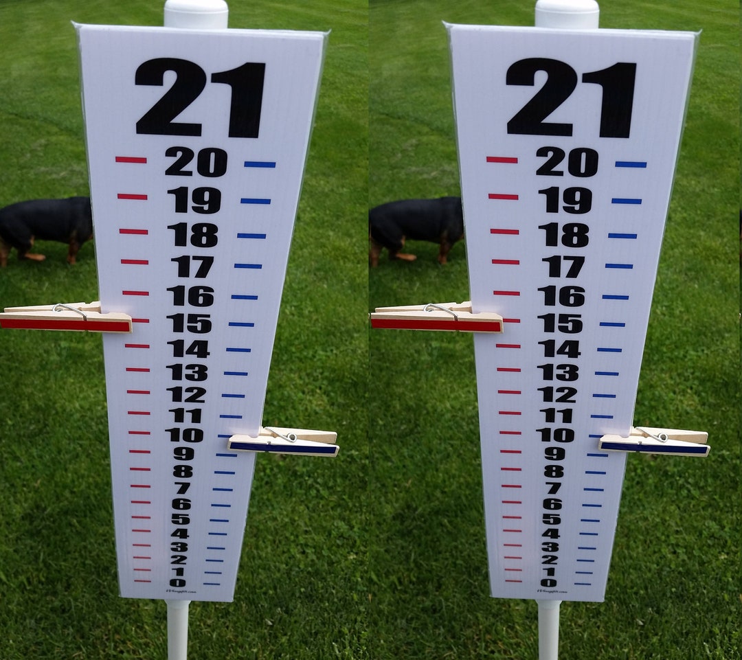 Set of 2 Scoreboard Score Keeper - Red White Blue Black - Easy Read ...