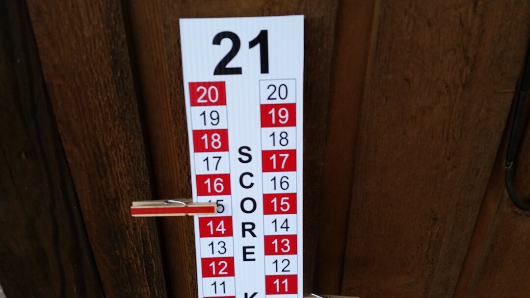 Scoreboard Score Keeper - Red and White Checkerboard - UV & Water ...