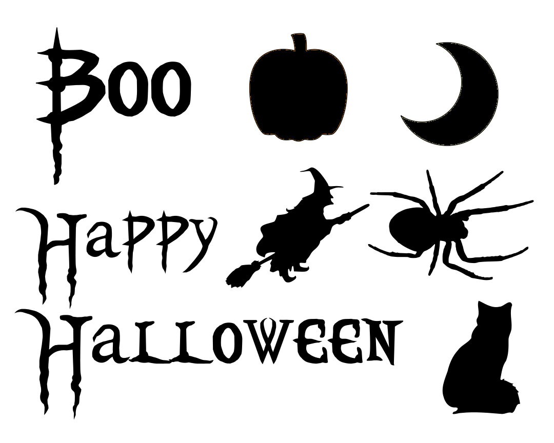 Halloween Pumpkin / Jack-o-lantern Vinyl Decal Sticker Set - Etsy