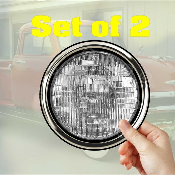Round Headlight Stickers - Etsy