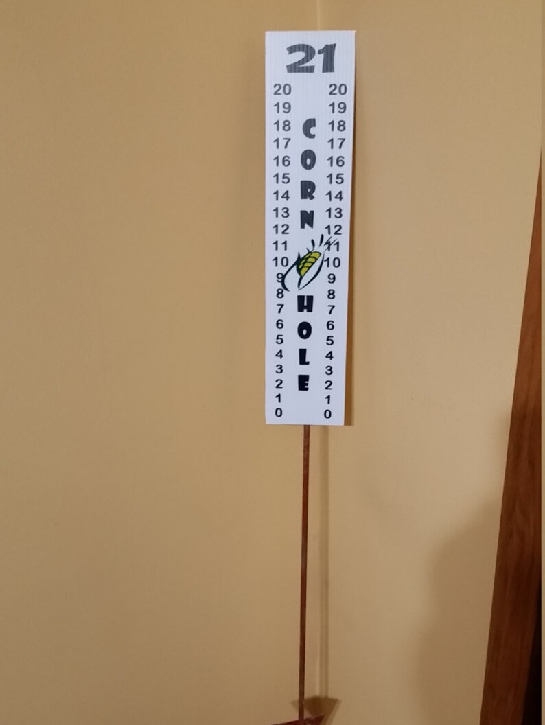 Cornhole Scoreboard Sign - With Bracket Easily Attach to a Pole - Bean ...