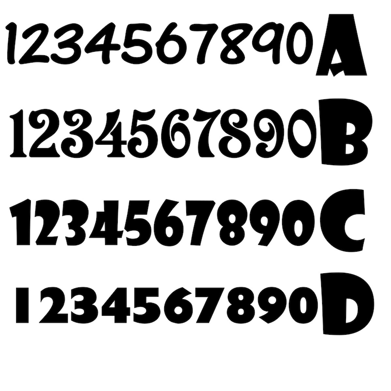Vinyl House Numbers - Etsy