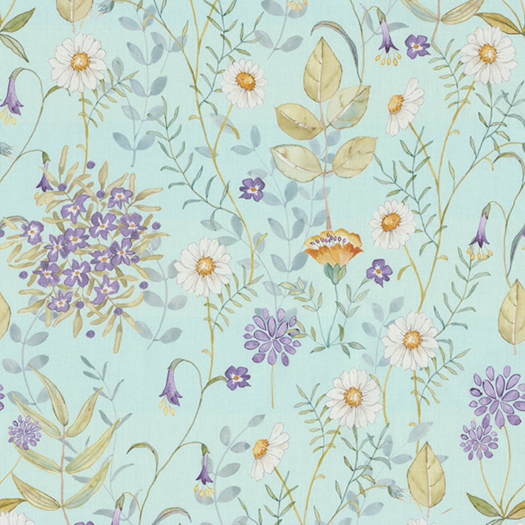 Daisy Fabric, per Meter, Poplin Fabric, Craft Cotton, Daisy Theme ...