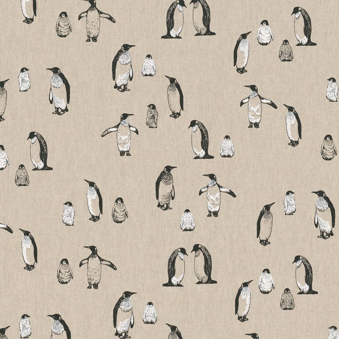Penguins Fabric, per Meter, Cute Fabric Design, Upholstery Fabric, Home ...