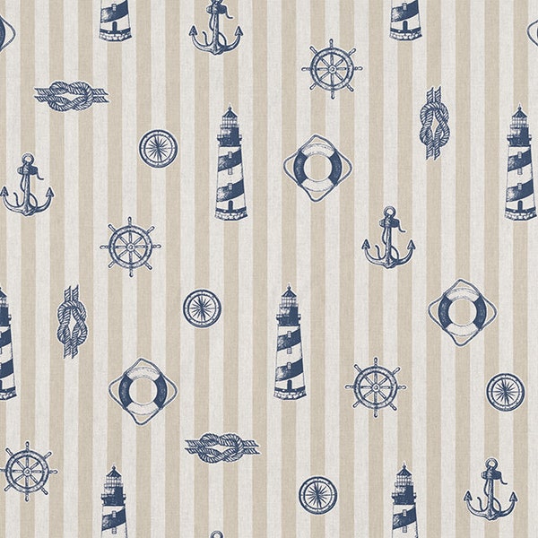 Nautical Fabric - Etsy