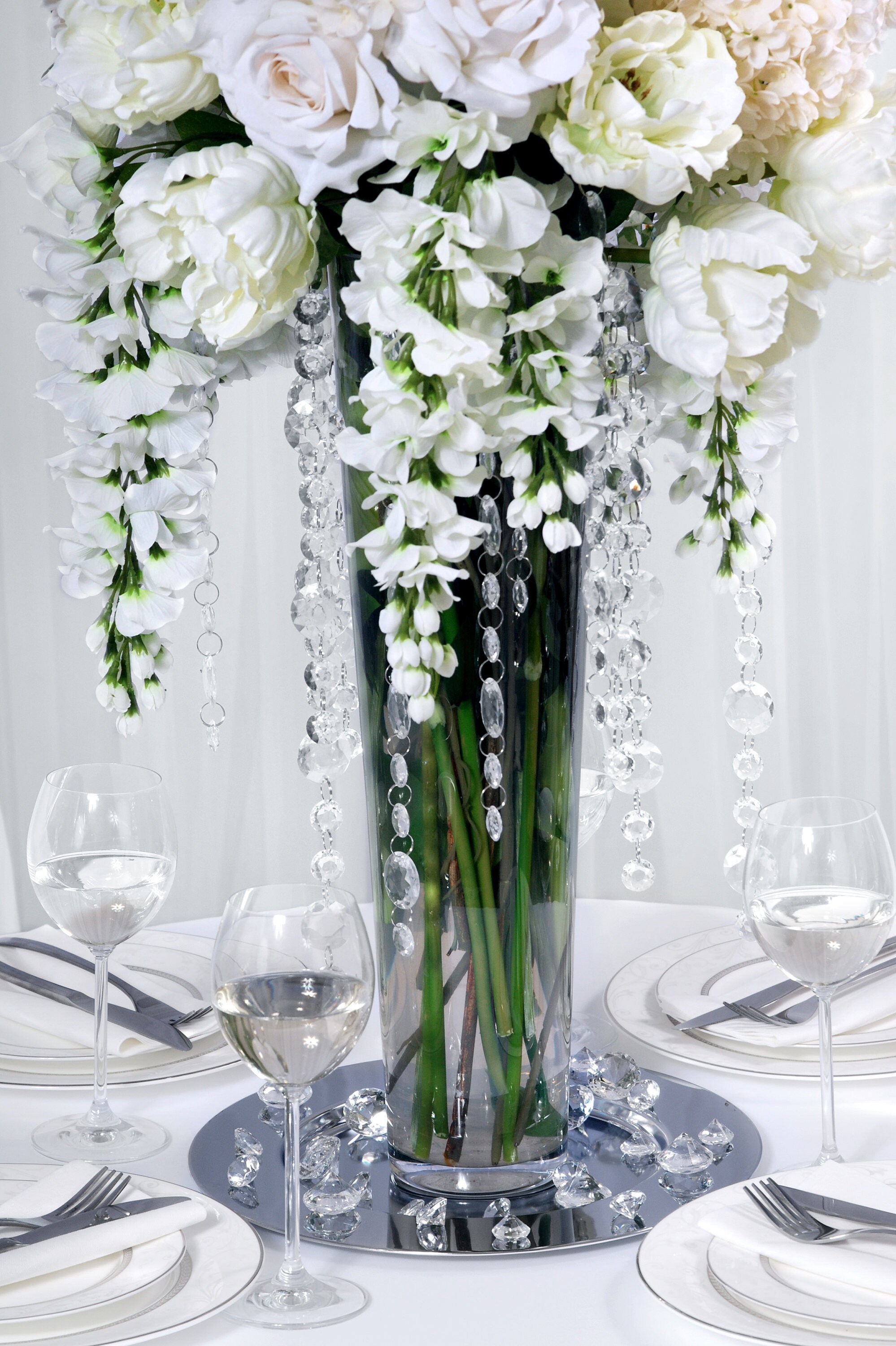 Crystal Garland Clear Bead 1 Meter Garland of Clear Acrylic | Etsy