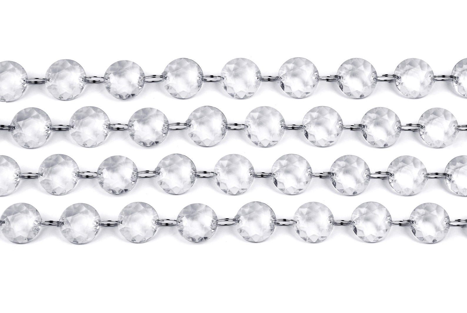 Crystal Garland Clear Bead 1 Meter Garland of Clear Acrylic - Etsy