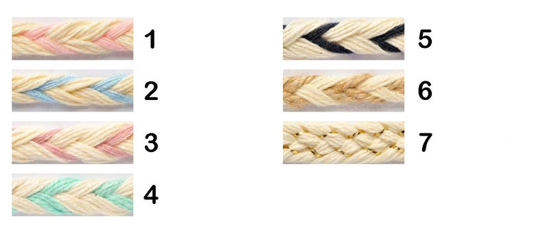 Braid Cord, 7mm/0.27", Various Colors Braided Tape, Braided Cord ...