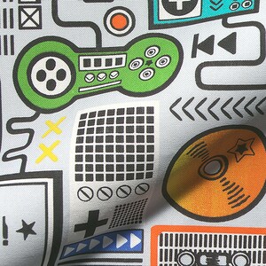 Video Game Design Fabric - Modern Design by Yard or Half Meter - High ...