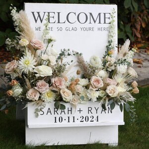 DIY Wedding Flower Box Welcome Sign Printable Building Instructions ...