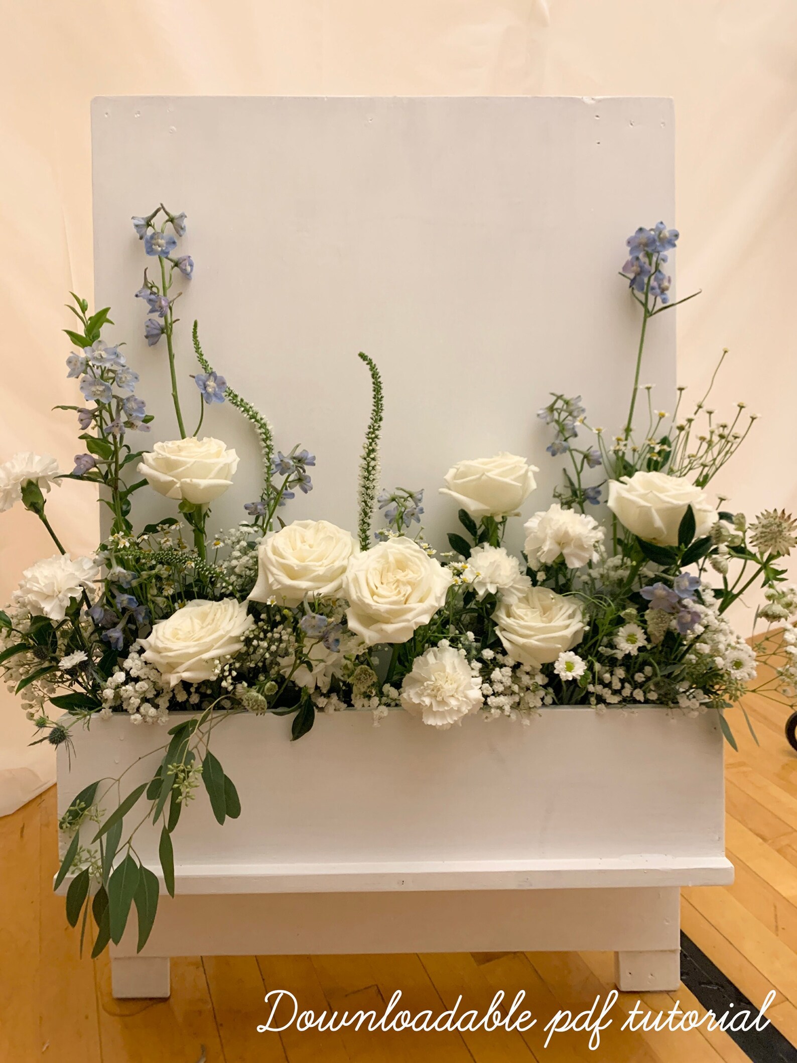 DIY Wedding Flower Box Welcome Sign Printable Building Instructions ...