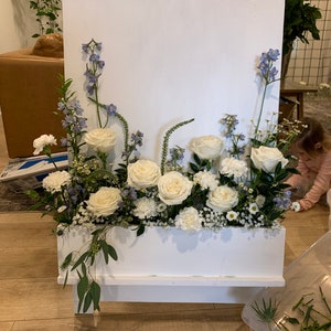 DIY Wedding Flower Box Welcome Sign Printable Building Instructions ...