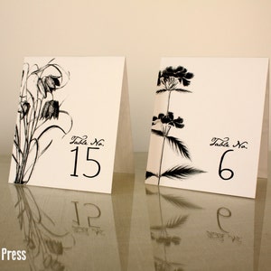Printable Wedding Table Numbers 1-10 - Table Tents - Vintage Floral ...