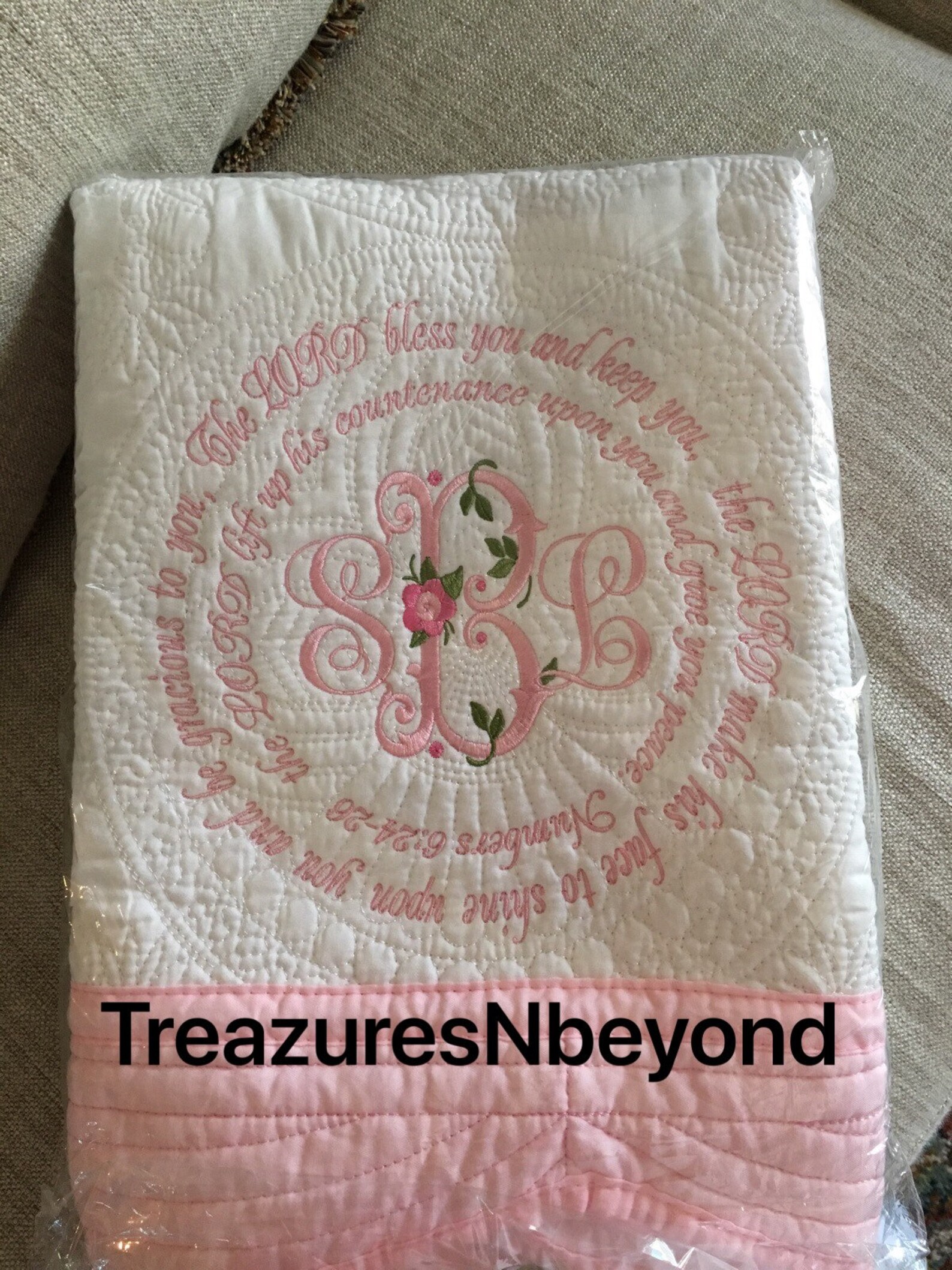 Bible Verse Baby Quilt. Choose Your Verse and Version. - Etsy