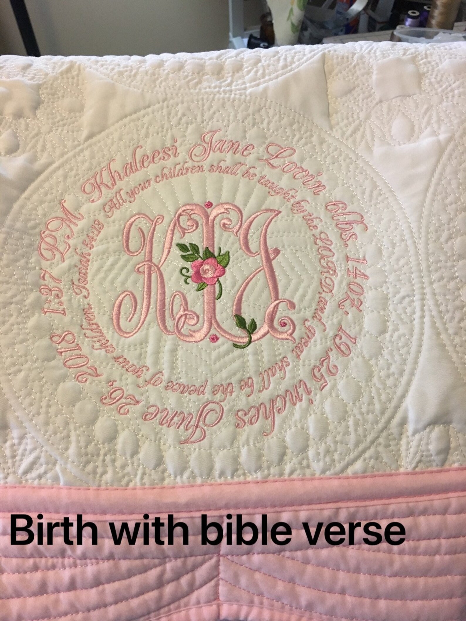 Bible Verse Baby Quilt. Choose Your Verse and Version. - Etsy