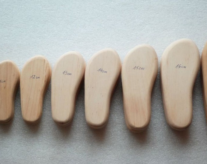 Handmade Wooden Shoe Lasts/ Forms/ Molds for Forming Felted Slippers ...
