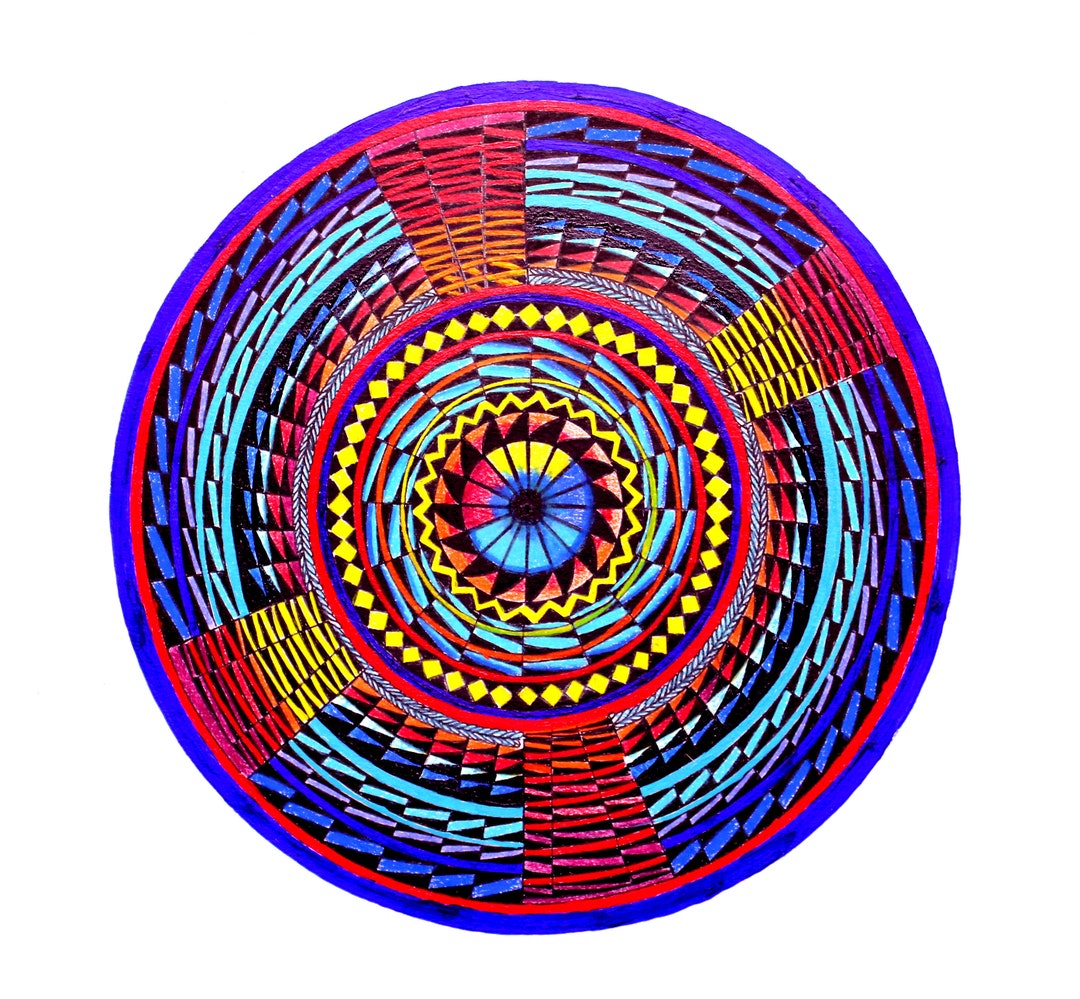 Mandala "the Vortex Abraham Hicks" 8 X 8 Print Salo Stanley Artist - Etsy