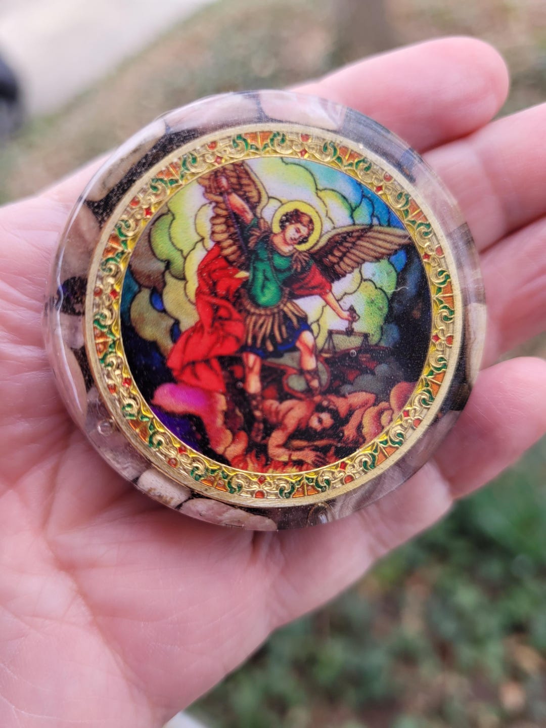 Archangel Michael Buster Orgonite 2 Inch - Etsy