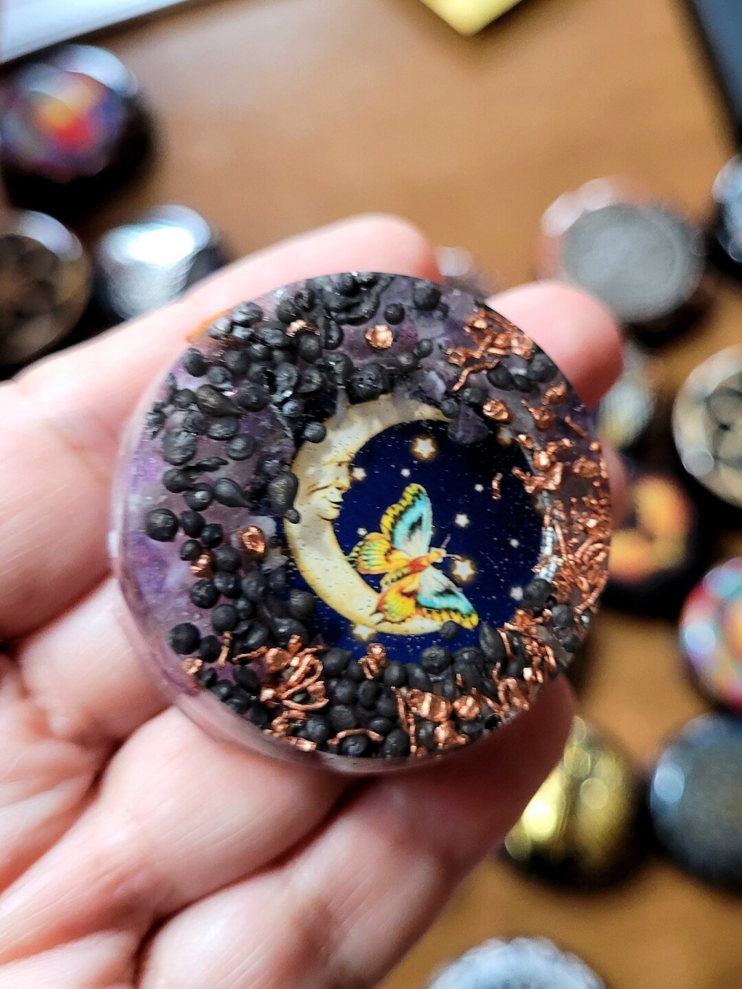 Money Moon Magic Buster Orgone Healing Energy 1.5 X 1.5 Inch - Etsy
