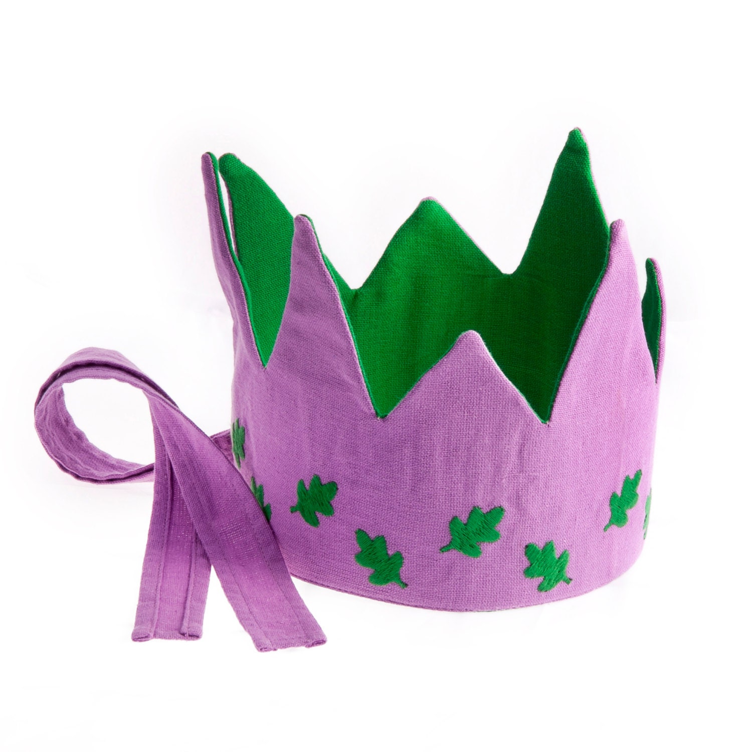Fair Trade Reversible Oak Leaves Crown Forest Woodland - Etsy