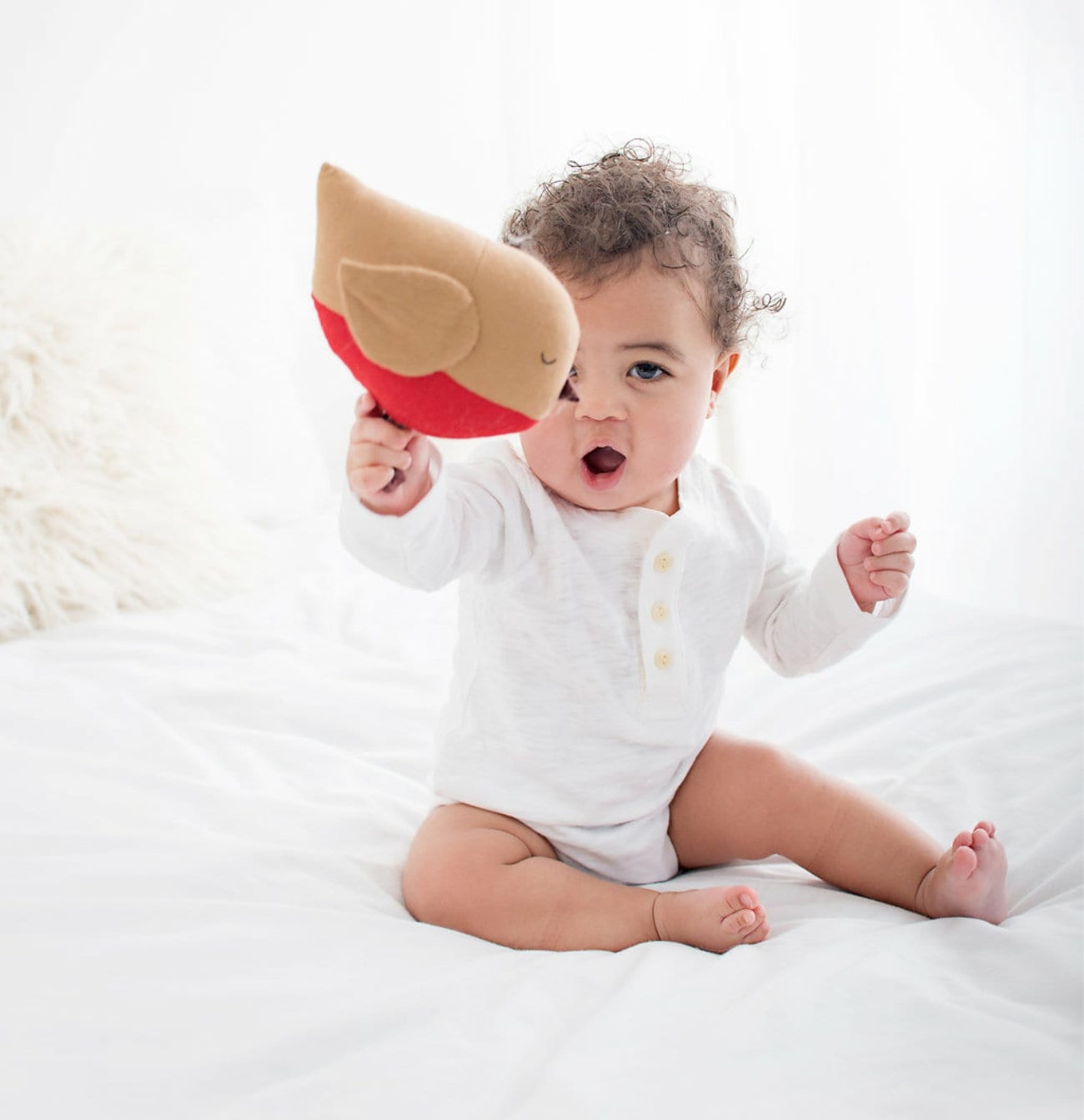 Fair Trade Robin Red Breast Bird Rattle, Forest, Woodland Waldorf Soft ...