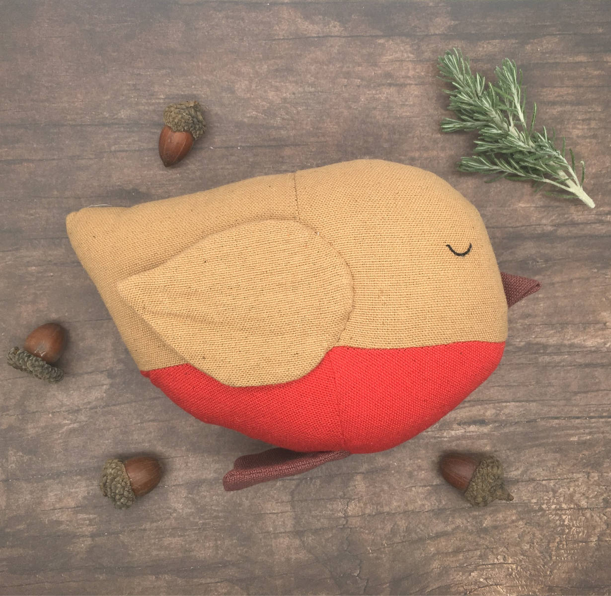 Fair Trade Robin Red Breast Bird Rattle, Forest, Woodland Waldorf Soft ...