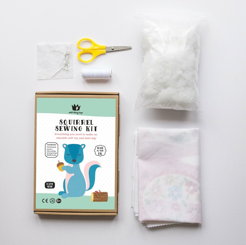 Squirrel Soft Toy Sewing Kit and Cute Mini Toy - Etsy