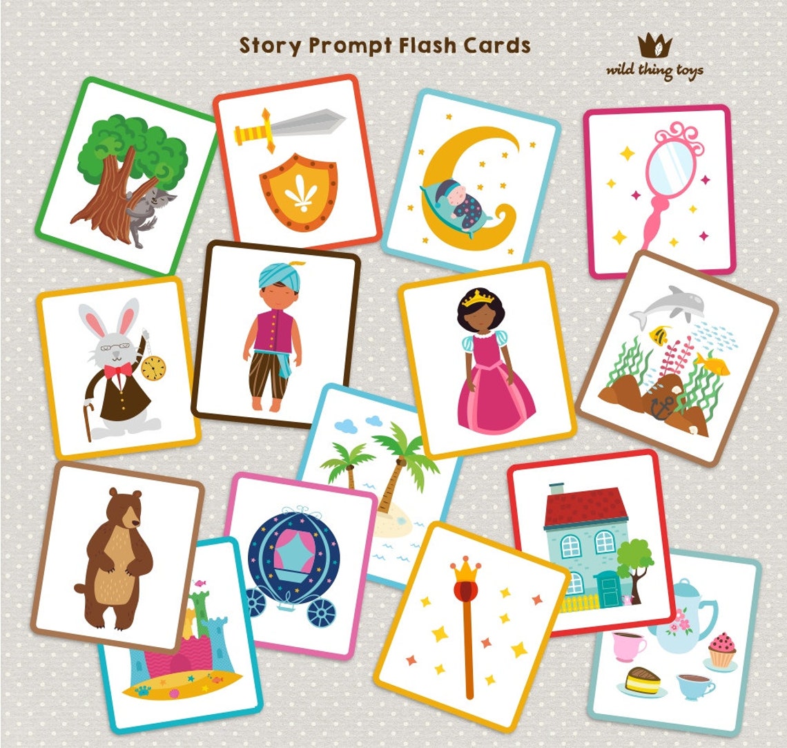 Story Time Flash Cards. Tell a Story Children's Visual Prompting Cards ...