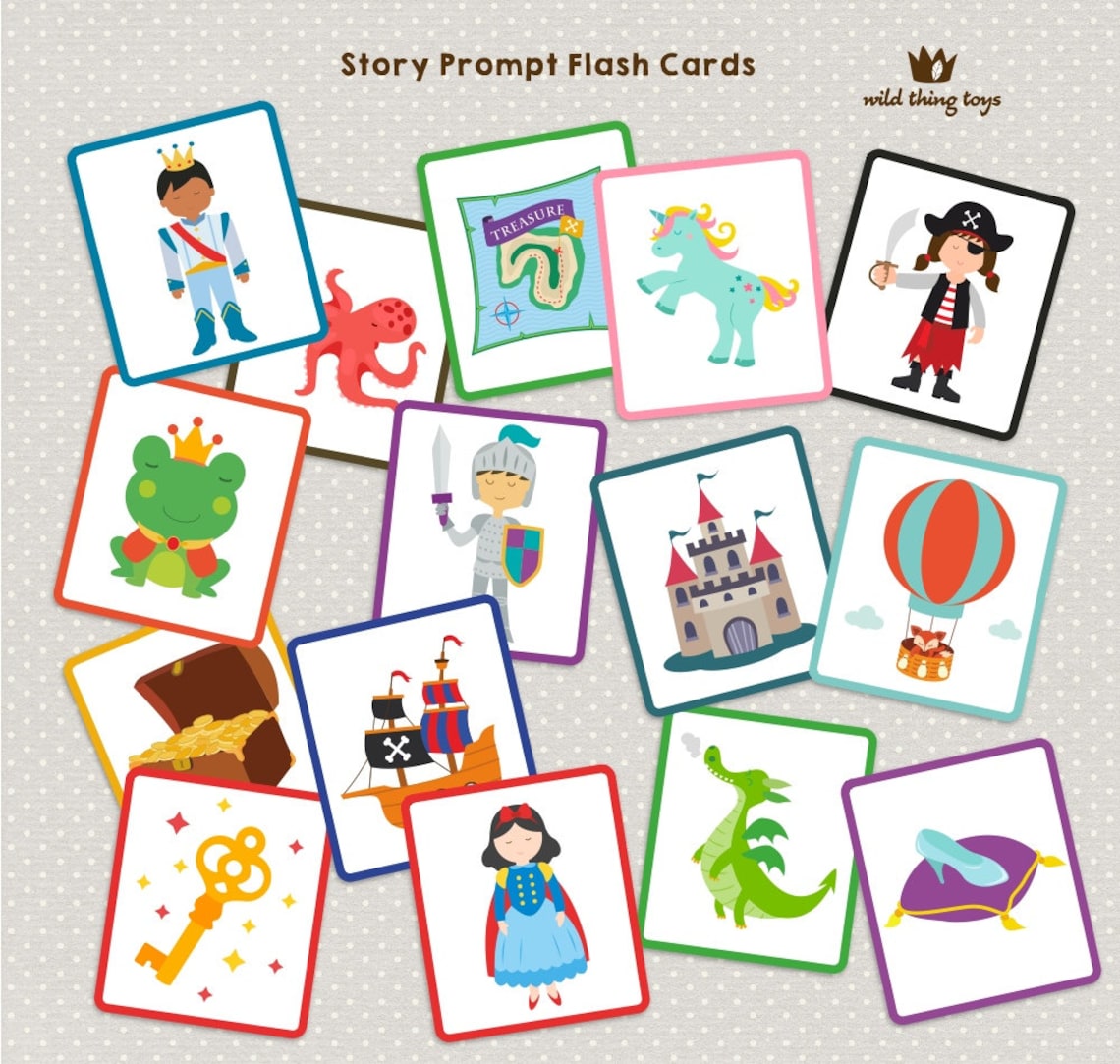 Story Time Flash Cards. Tell a Story Children's Visual Prompting Cards ...