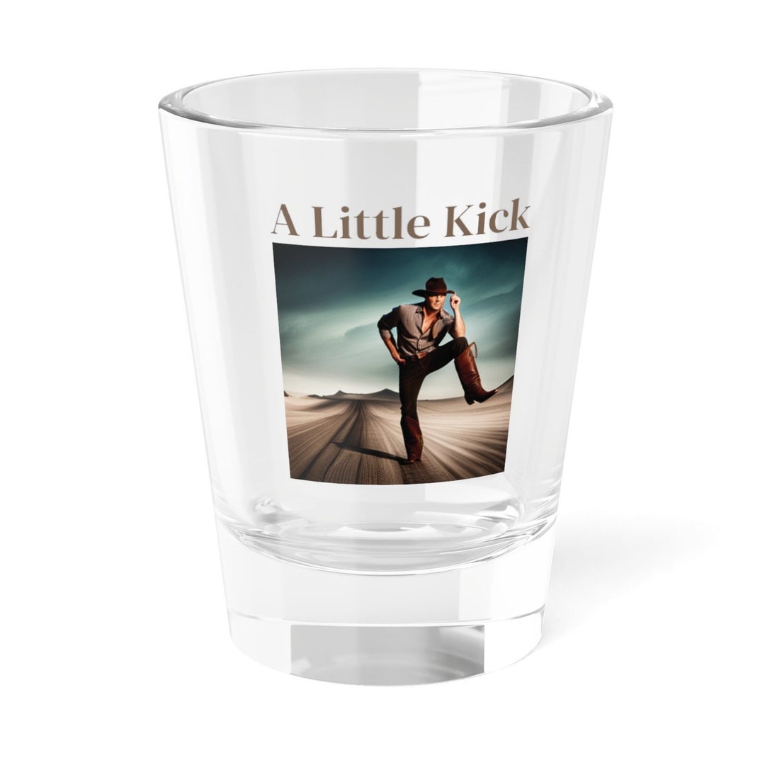 Cowboy Shot Glass, 1.5oz, Western Shot Glass, Rodeo Glass, Unique Shot ...