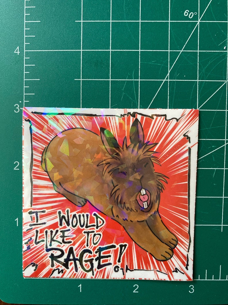 I Would Like to Rage Dnd, Pathfinder, TTRPG Barbarian Bunny Rabbit ...