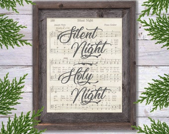 Silent Night Christmas Song Lyrics Christmas Sheet Sheet Music Home ...