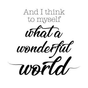 8x10 Digital Print Instant Download What a Wonderful World - Etsy