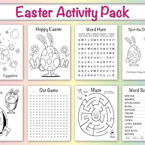 Easter Activity Pack Printable | Coloring and Activity Pages | Easter ...