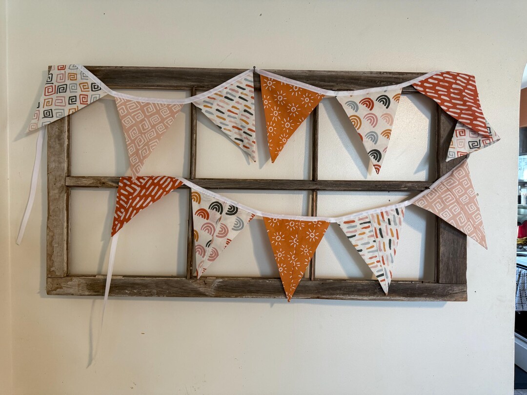 Boho Sun & Rainbow Bunting Fabric Banner - Etsy