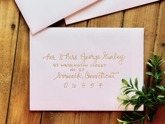 Wedding Calligraphy Envelopes For Handwritten Fonts