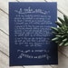 Hand Written Vows. Wedding Vow Artwork . Calligraphy Vows . Poem ...
