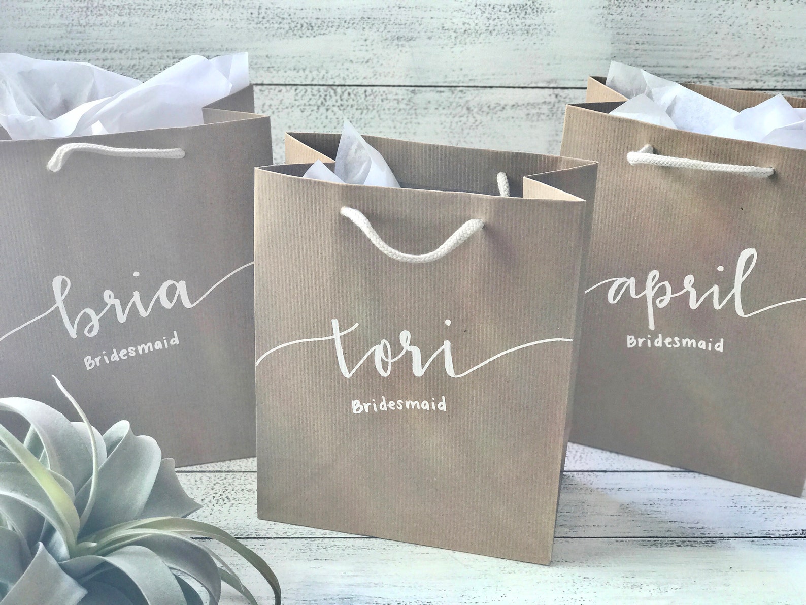 Wedding Gift Bags . Personalized Gift Bags . Bridesmaid Gift - Etsy