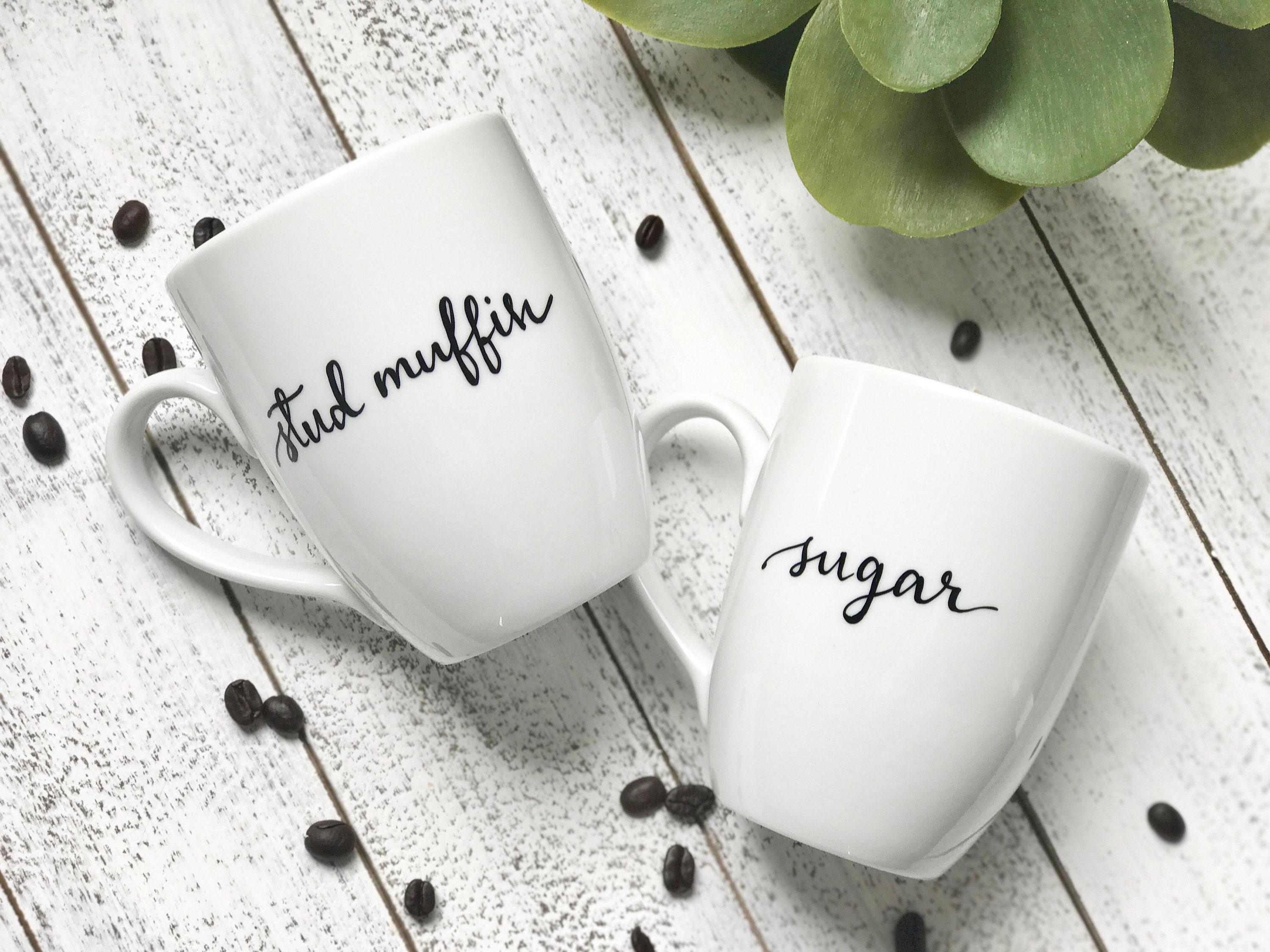 Personalized Coffee Mugs . Mug Gift Set . Custom Mugs . | Etsy