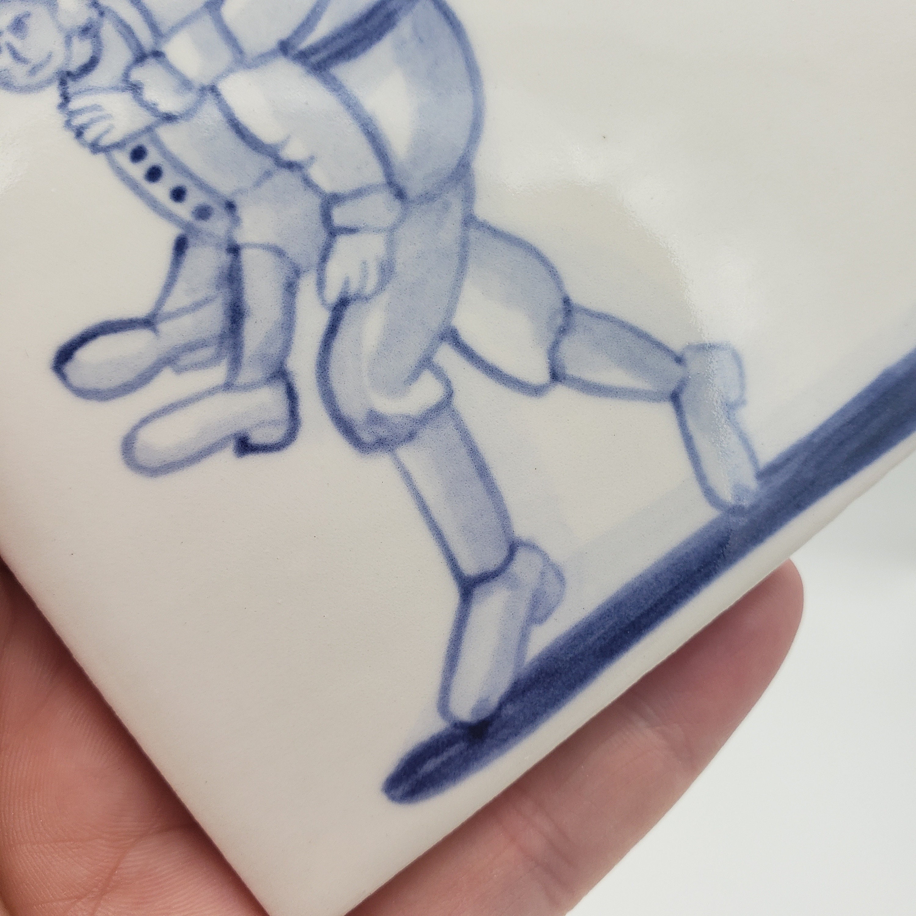 Reproduction Hand-painted Tile Delft Dutch Figures | Etsy