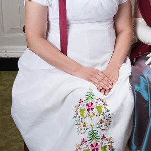 Regency Dress Embroidery Pattern - Machine Patterns ONLY - Based on One ...