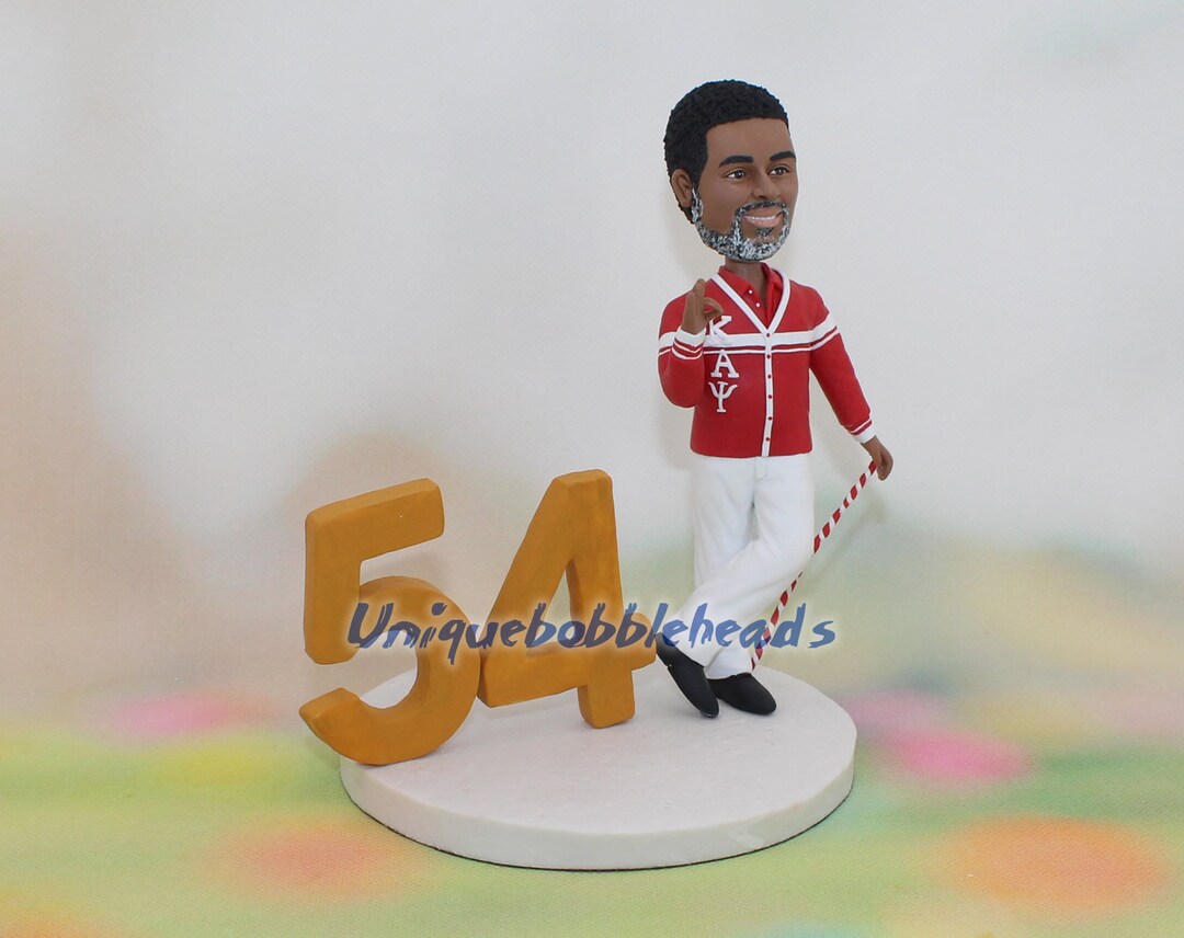 Custom Birthday Bobblehead Cake Topper: Polymer Clay Figurine - Etsy