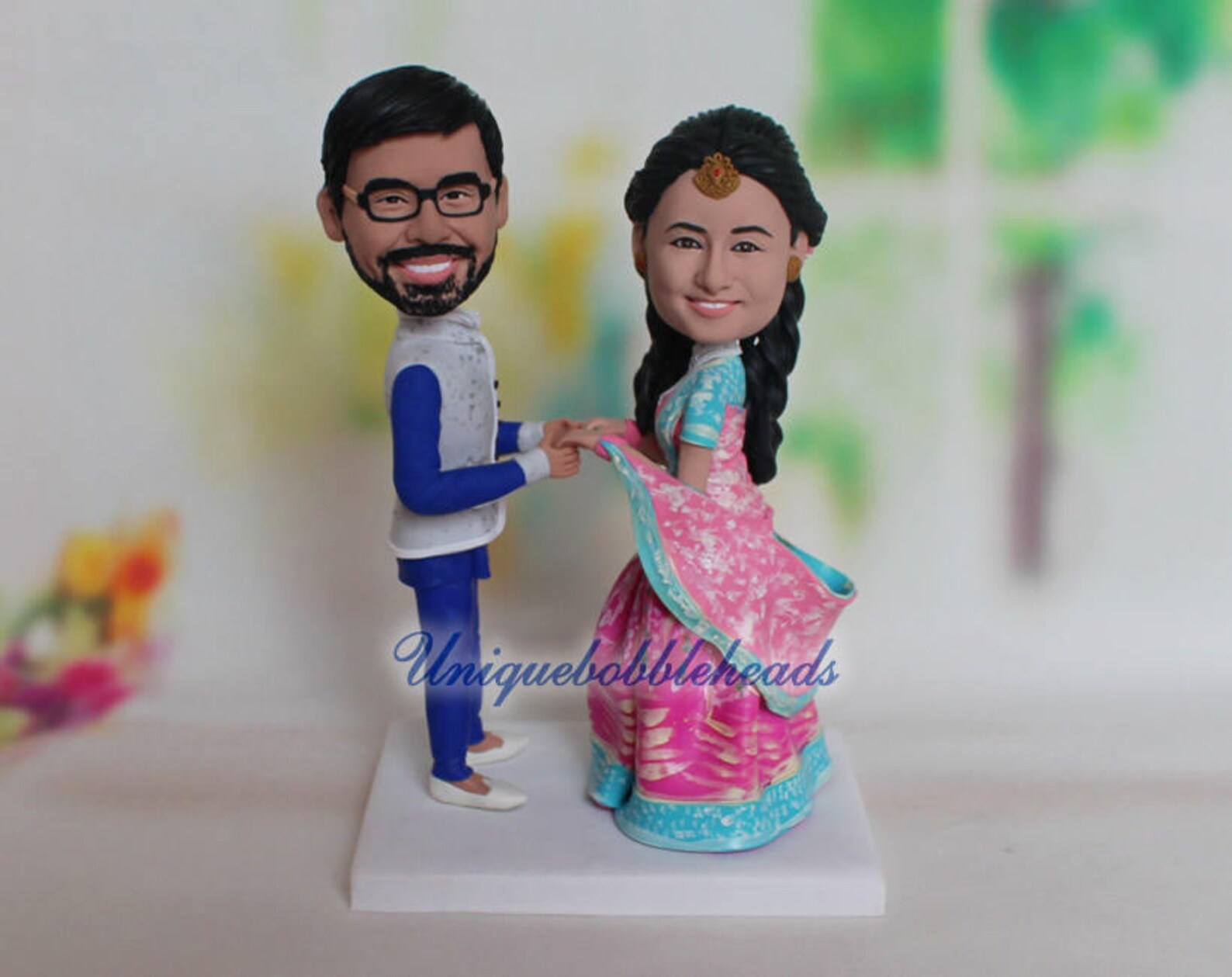 Indian Wedding Cake Topper Traditional Indian Dress National - Etsy