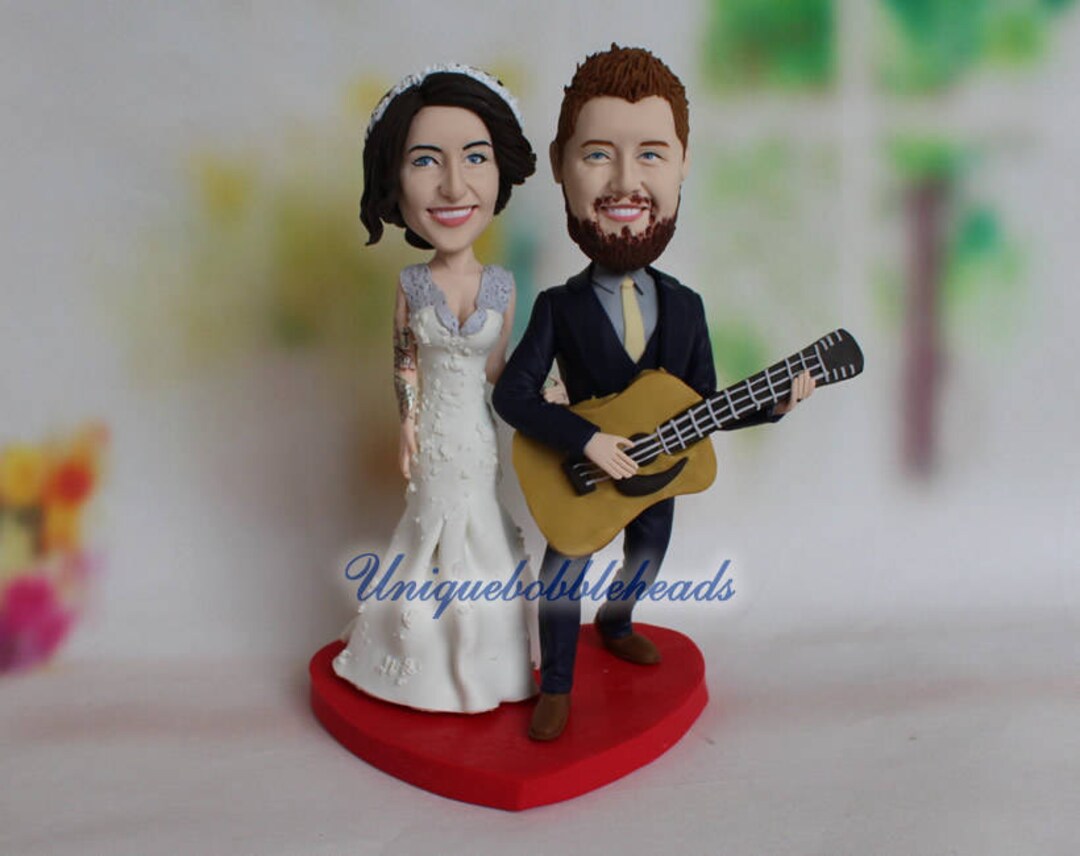 Guitar Wedding Cake Topper, Musical Instrument, Instrument, Customized ...